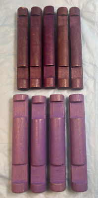 VINTAGE LINCOLN LOGS 2 NOTCH LOGS LOT/9 VARIETY COLOR PURPLE 4.5” LONG ...