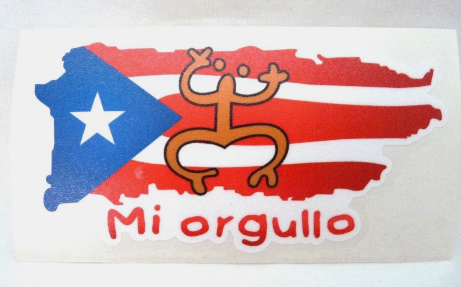 PUERTO RICO ISLAND FLAG MI ORGULLO WITH COQUI DECALS STICKERS SOUVENIRS ...