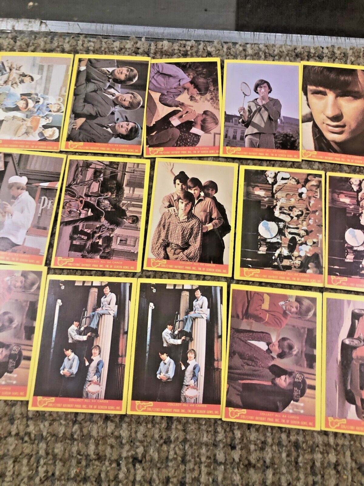 Lot of Vintage 1966, 1967 Monkees Trading Cards Raybert ( 64 ) CARDS ...