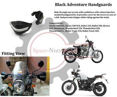 Royal Enfield Black Adventure Hand Guard Kit for Himalayan 411cc | eBay ...