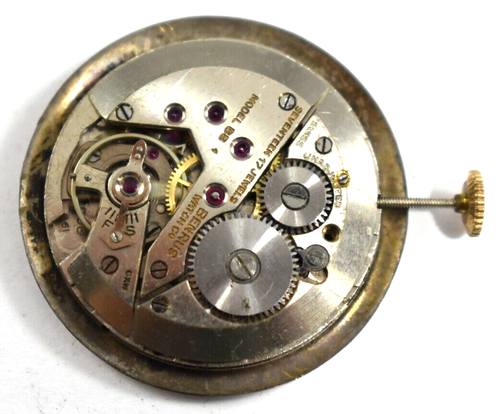 Vintage Benrus Manual Wind 17J Model BB1 Wrist Watch Movement lot.e | eBay