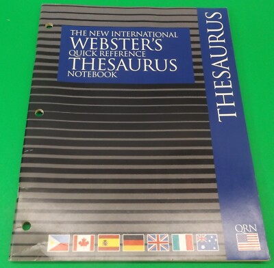 WEBSTER’S THESAURUS Revised | Quick Reference Binder Style | New ...