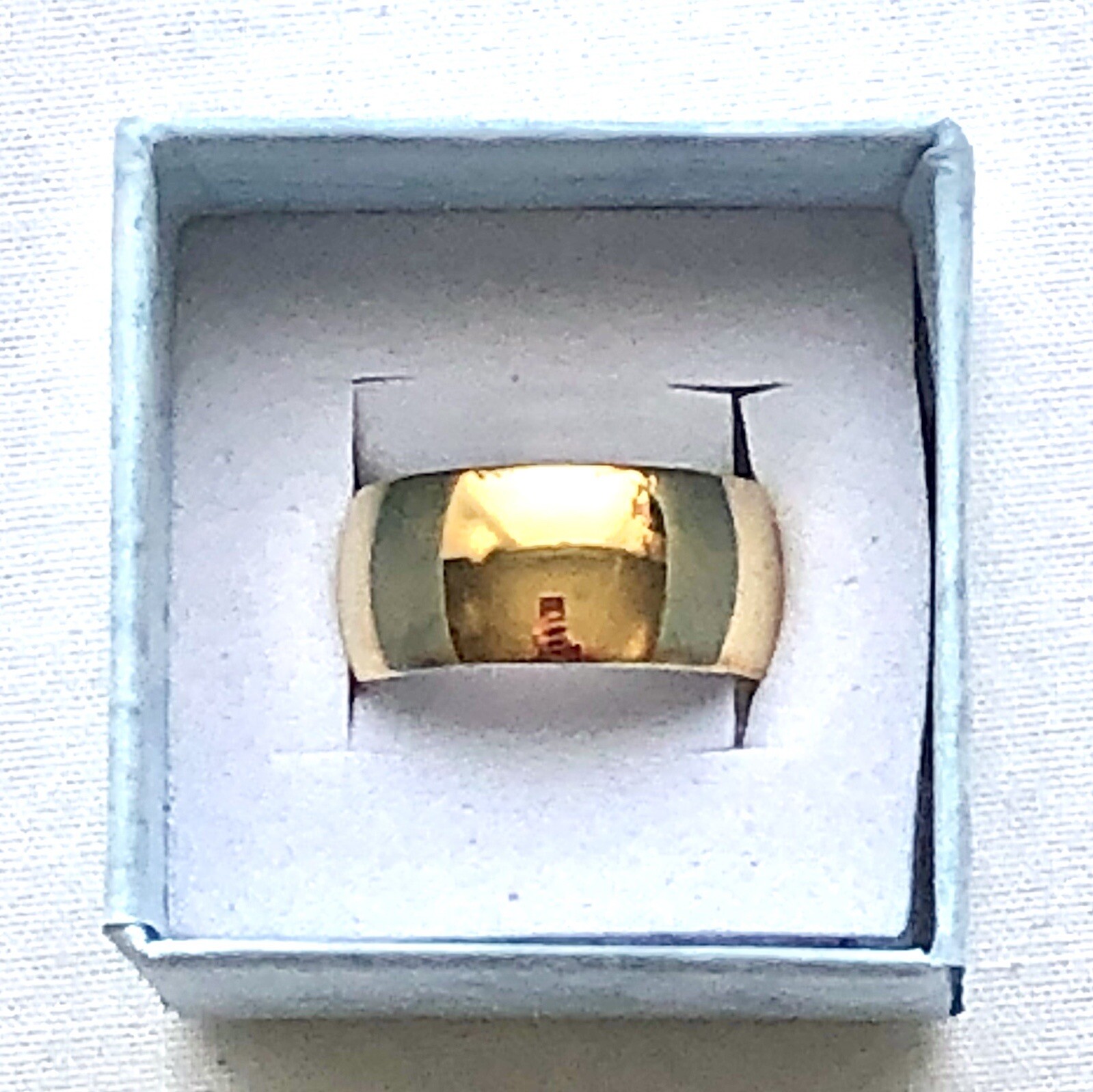 Chunky 14k Plated Wedding Ring Band Signed Seta Jewelry Size 8 | eBay