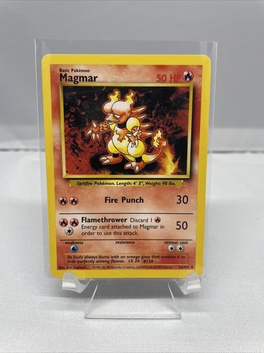 Pokémon TCG Magmar Base Set 36/102 Regular Unlimited Uncommon | eBay