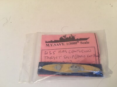 Mick Yarrow Miniatures - 1/3000th Scale - 3135 HMS Centurion Target ...