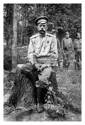 THE LAST KNOWN PHOTO OF CZAR NICHOLAS II ROMANOV FAMILY 1917 4X6 B&W ...