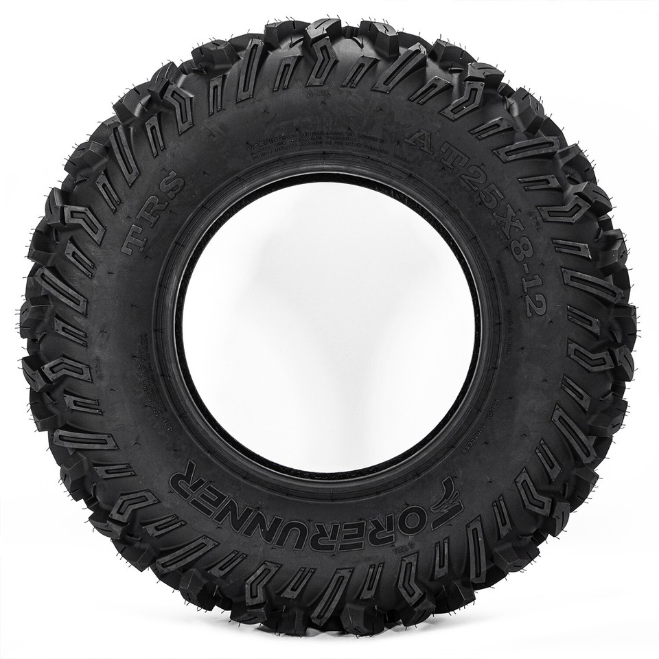 2X 25x8-12 ATV Tires 6 Ply 25x8x12 UTV Tires 25 8 12 Mud All Terrain ...