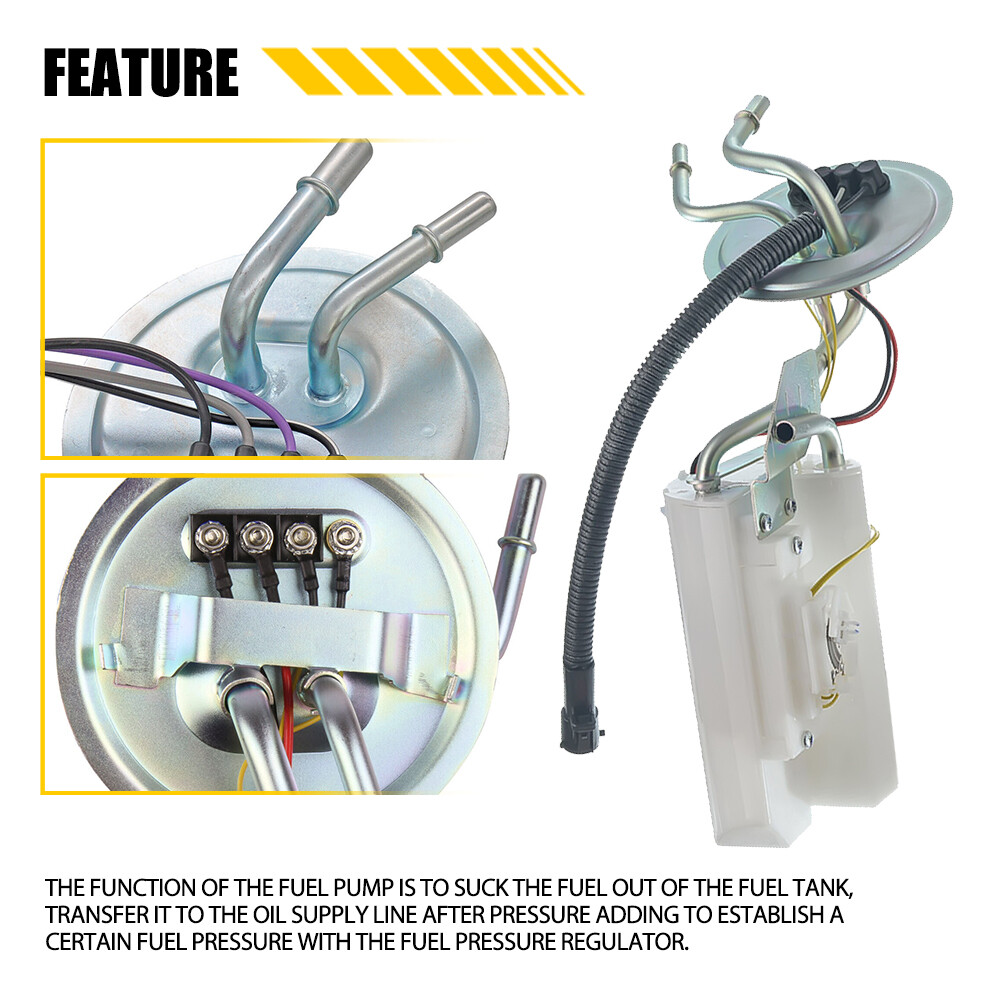 2x Front + Rear Fuel Pump F6TZ9A407AA/F6TZ9A407CA for Ford F-150 F-250 ...