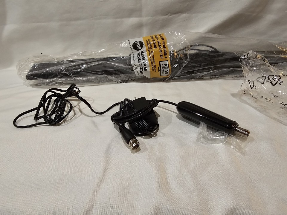 GE TV Antenna Ultra Pro Hover HD 250 Amplified Bar 50+ MILES # 37075 ...