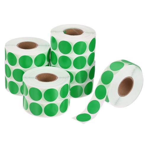 10000 Pcs 10 Roll 0.75 Inch Colored Dot Stickers Labels, Green | eBay