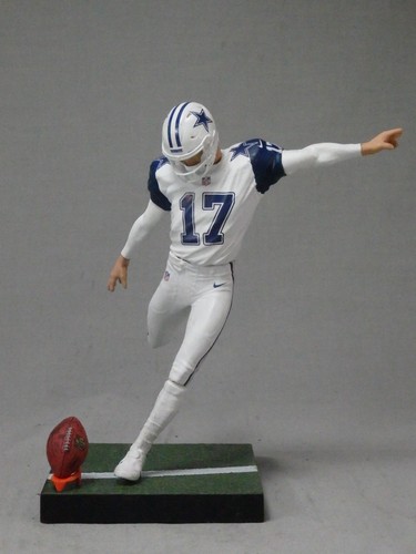 BRANDON AUBREY custom figure DALLAS COWBOYS McFarlane home white Jersey ...