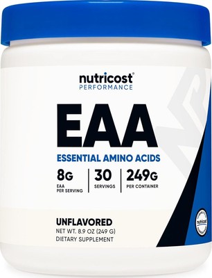 Nutricost EAA Powder 30 Servings (Unflavored) - Essential Amino Acids - Non-GMO, | eBay