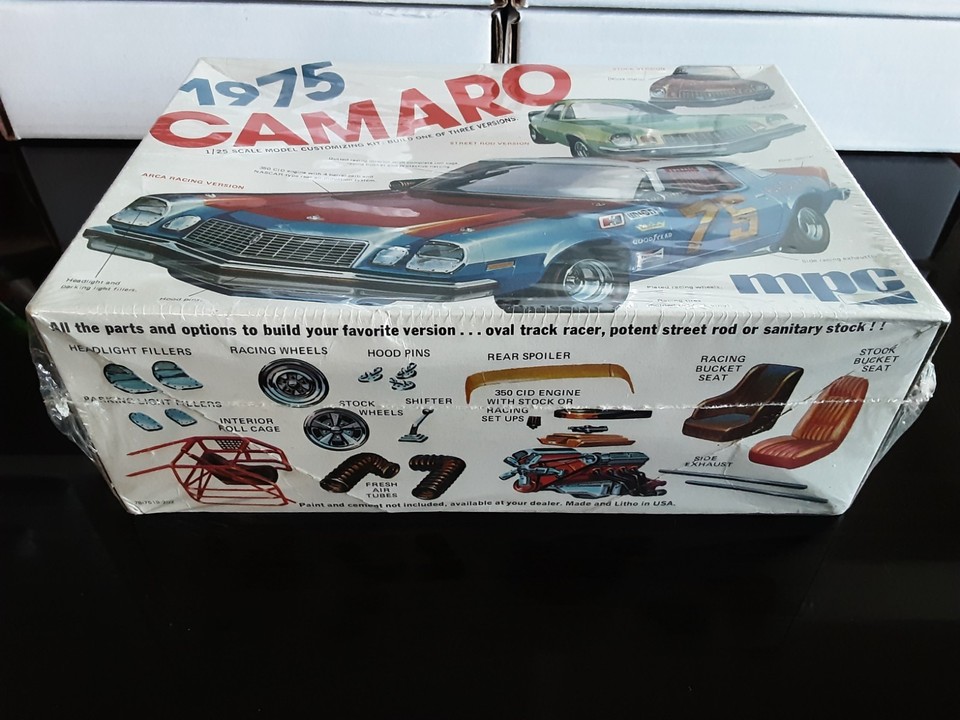 VINTAGE MPC 1975 CHEVROLET CAMARO ANNUAL MODEL CAR KIT FACTORY SEALED ...