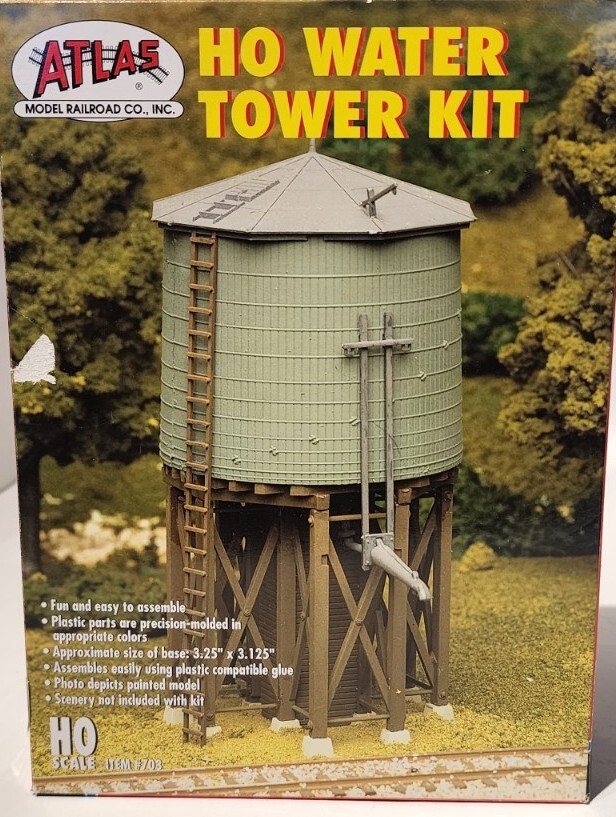 Atlas HO Water Tower Kit 3-1/8 x 3-1/4in 7.8 x 8.2cm #703 | eBay