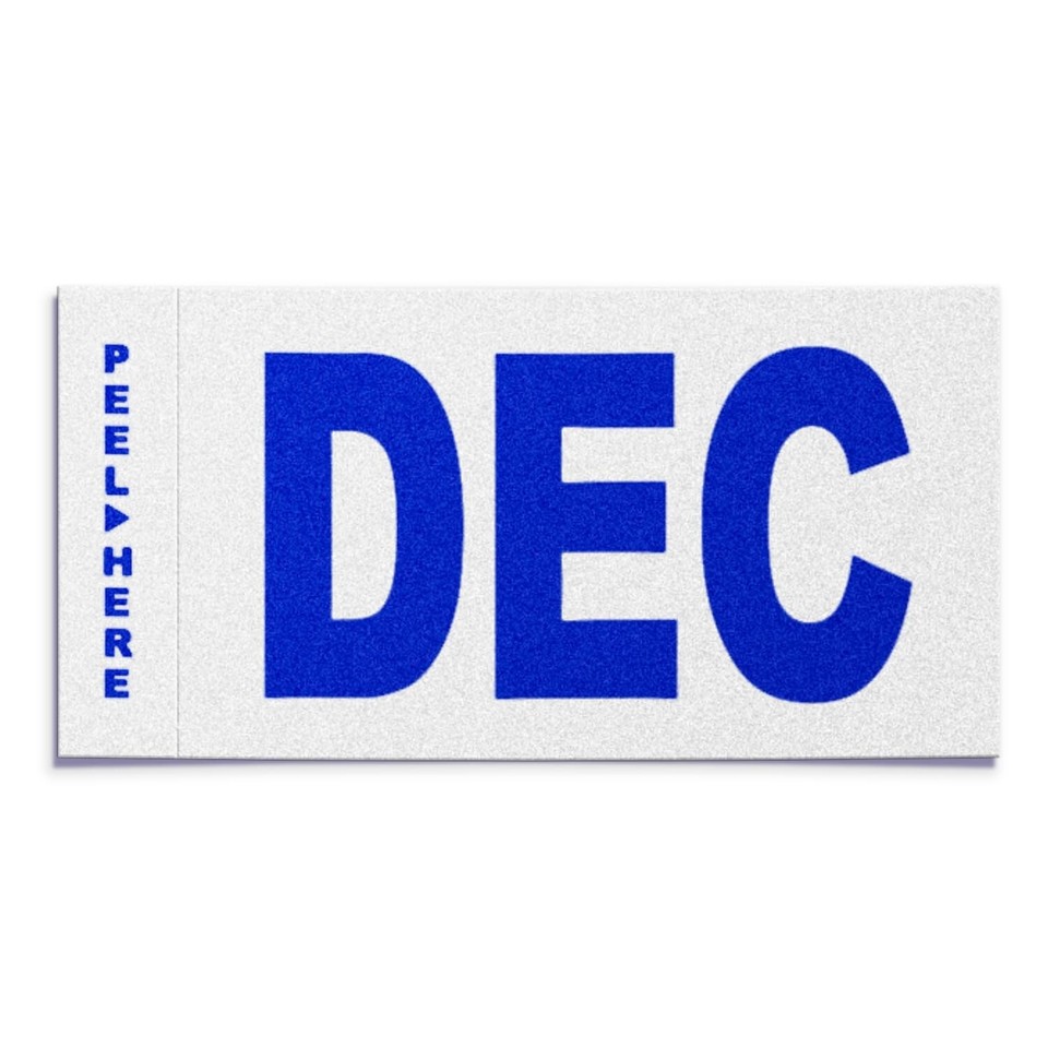 California Month Sticker (December) DMV License Plate Month Sticker ...