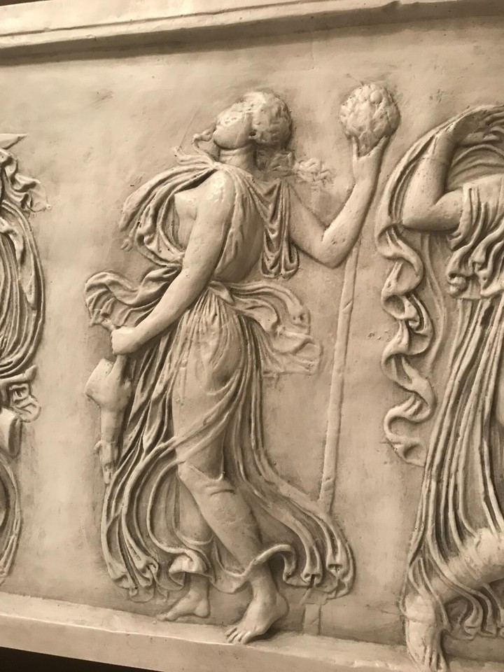 Large Dancing Muses Classical Greek Roman Sculptural Wall Plaque/Frieze ...