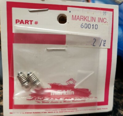 Märklin Marklin EE 60010 HO Screw Base White Bulbs (Pack of 2) aka ...