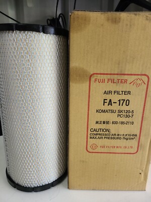 FA170 Fuji Air Filter 600-185-2110 FA-170 suit Komatsu SK120-5 PC130-7 ...