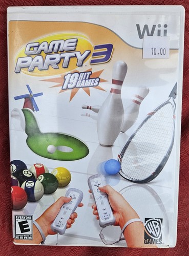 Game Party 3 (Nintendo Wii, 2009) NOB* 19 Games, Bowling, Pool, Bocce ...