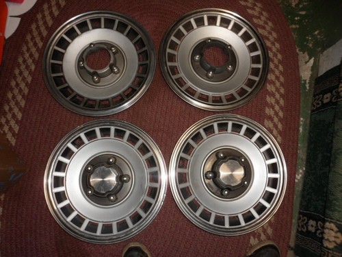 nice 4 Vintage Ford Hubcaps 15" F150 4X4 Bronco Ranger 2 open hole oem ...
