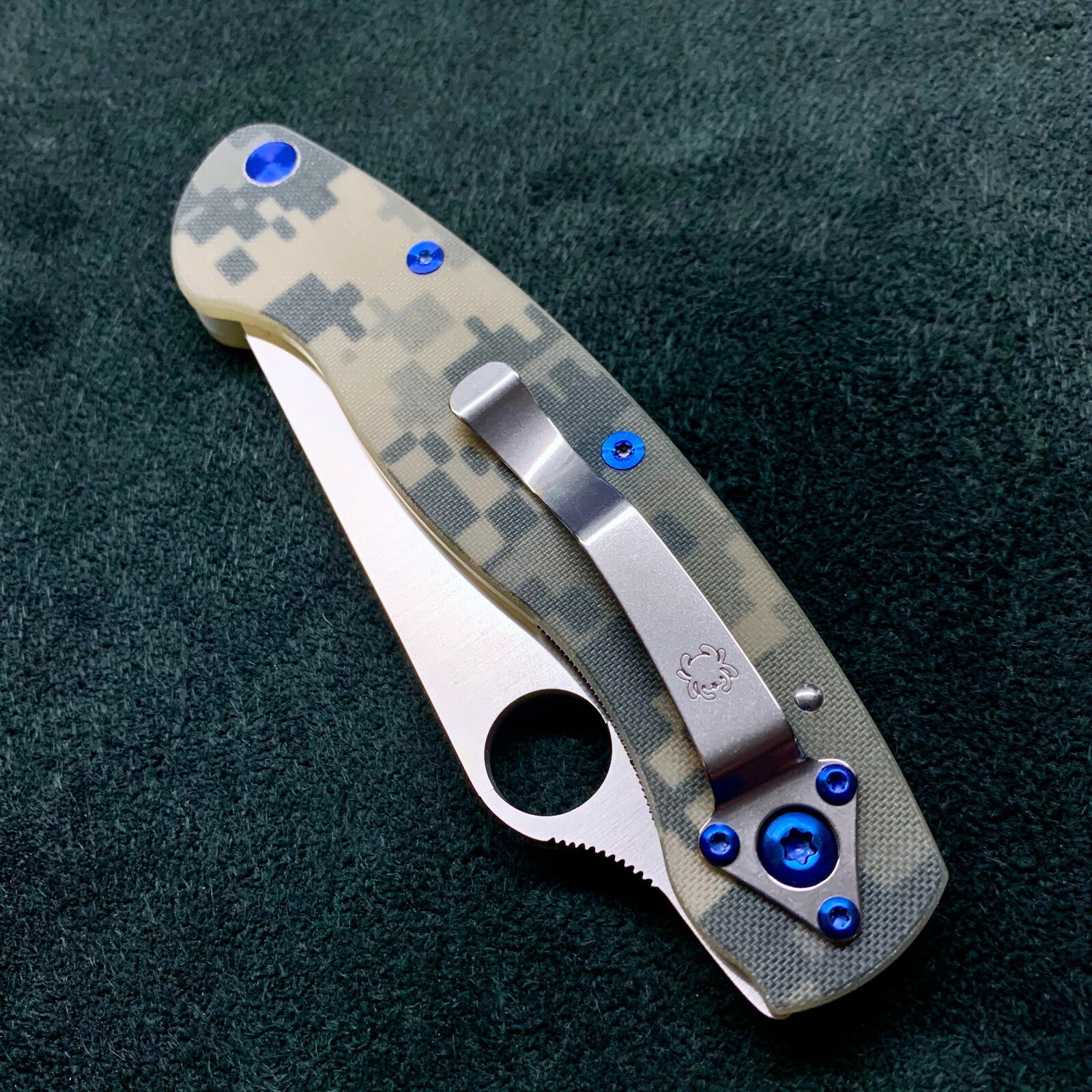 (NO KNIFE) Titanium Screw or Tube/Plug sets for Spyderco Military ...