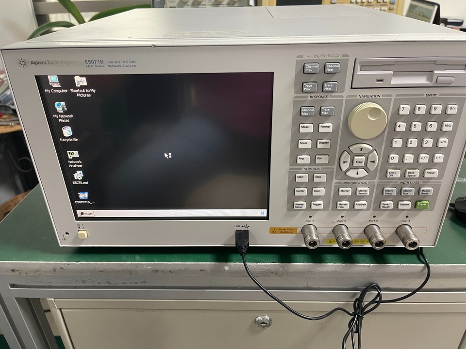 Agilent E5071B ENA RF Network Analyzer 300 kHz – 8.5 GHz , w/ opt. 015 ...