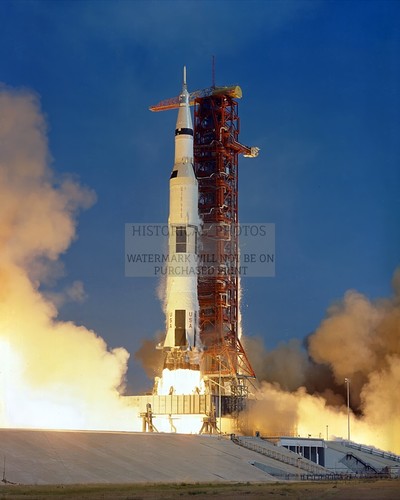 APOLLO 11 SATURN V ROCKET LAUNCH LIFT-OFF 1969 NASA 8X10 PHOTO | eBay