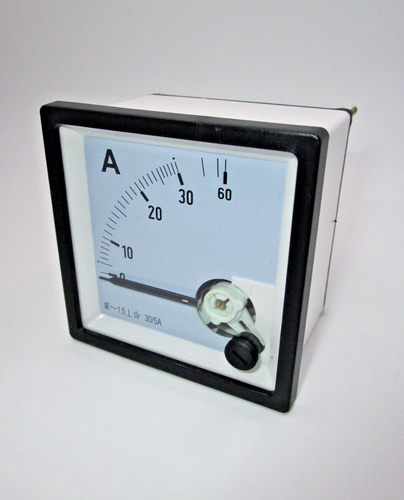 Ampere panel Gauge meter AC 30/5A Andeli Ammeter AM-72 Size 72x72 FAST ...