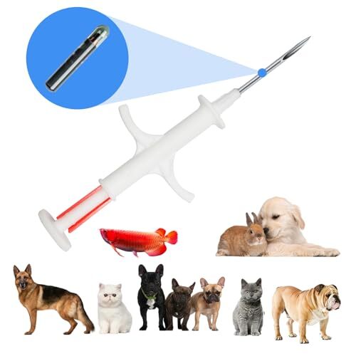Pet Microchip Kit for Dogs and Cats 5 Pack ISO 11784/5 with 15 ID ...
