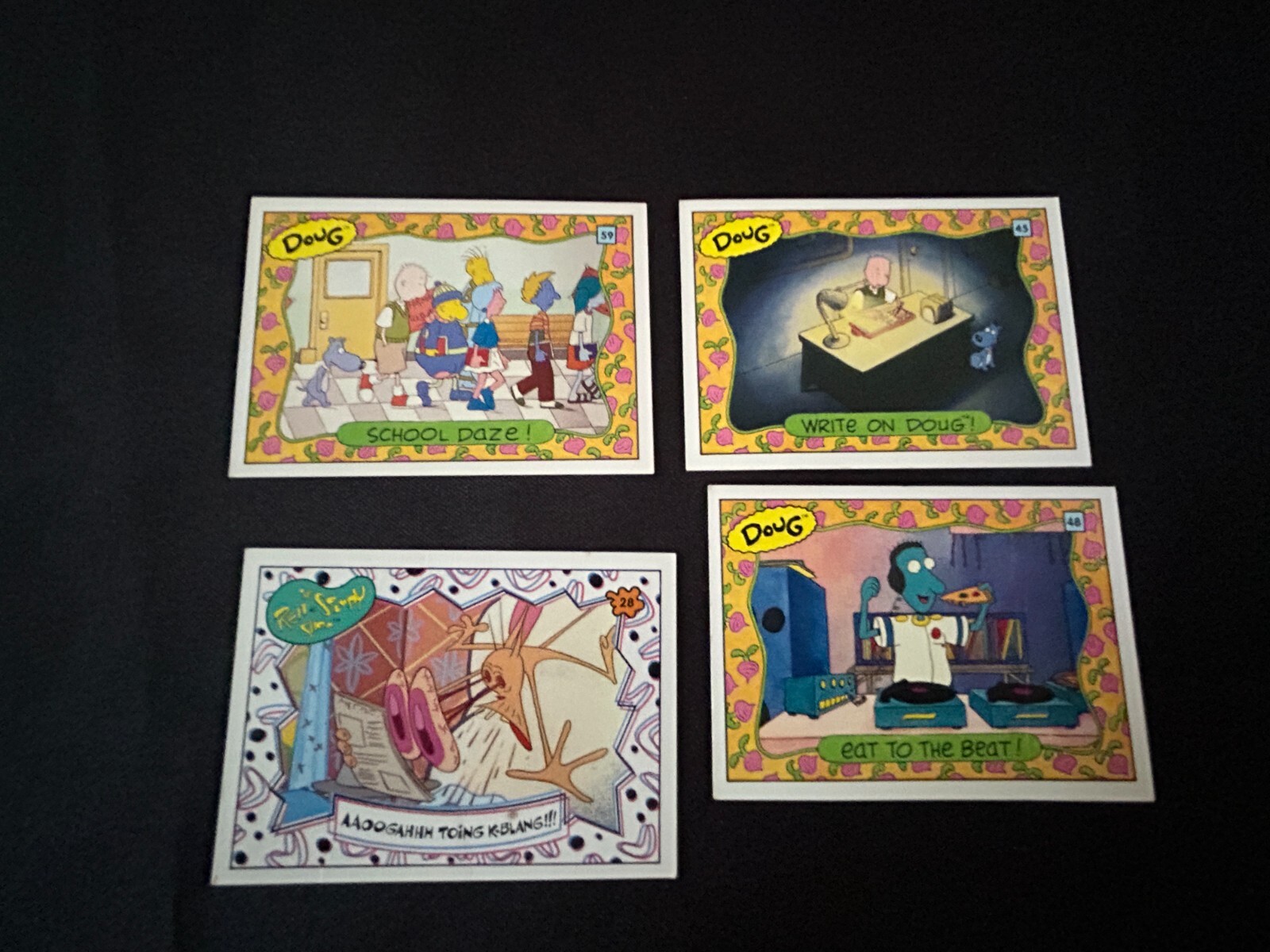 1993 Topps Nickelodeon Doug Trading Cards Lot of 3 + Ren & Stimpy | eBay