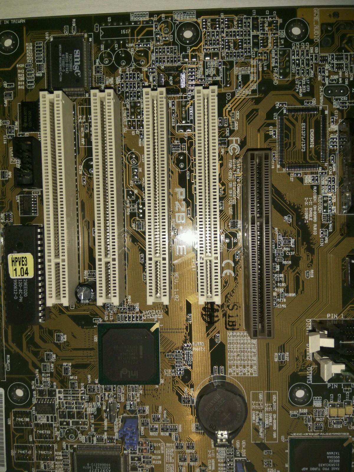 Asus P28-VE Motherboard+ intel Pentium III 500 mhz+disipador+128 mb ram ...