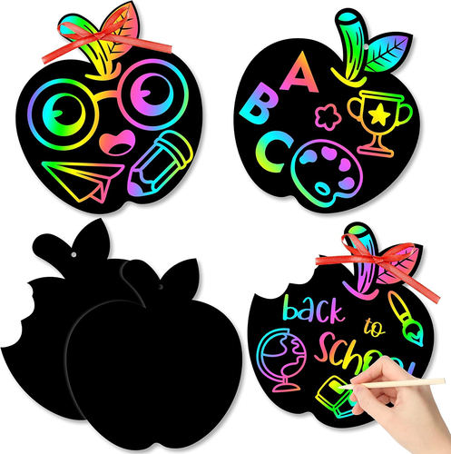 60Pcs Back to School Scratch Art for Kids, Paper Scratch off Cards ...