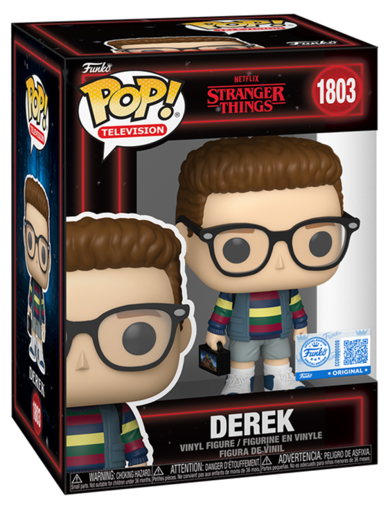 Funko Pop! Derek Turnbow w/ Lunchbox Stranger Things #1803 - New, Mint ...