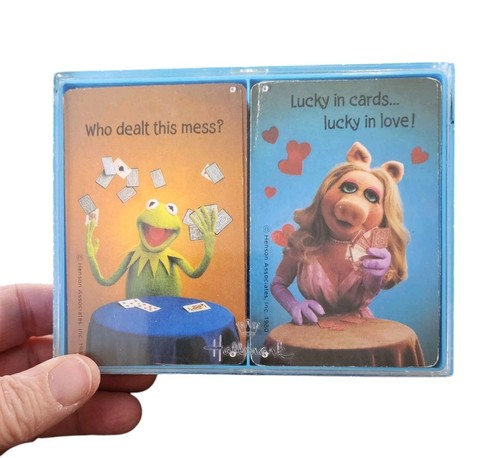 Vtg Hallmark Jim Henson Kermit Muppets Playing Cards Miss Piggy 1980 | eBay