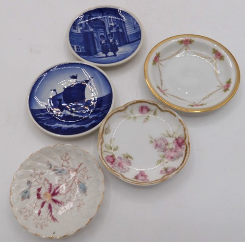 Vintage Mixed Lot 5 Butter Pats Denmark Royal Copenhagen Limoges ...