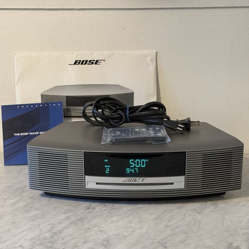 Bose Wave Music System AM/FM CD Player Clock Radio W/ Remote Tested ...