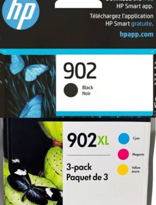 Genuine HP 902 Black/902XL Color Ink Cartridge B/C/M/Y for HP Printer ...