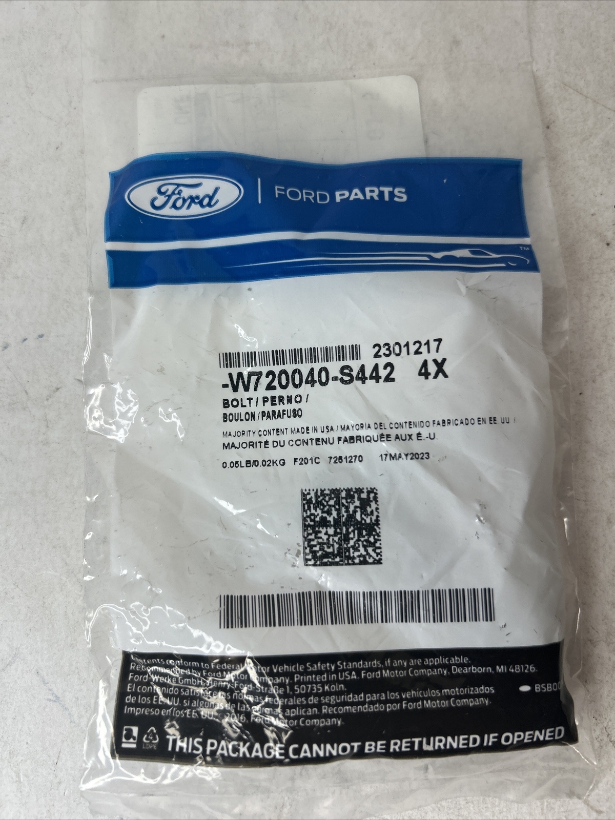 Genuine Ford Bolt INDIVIDUALLY W720040-S442 for sale online | eBay