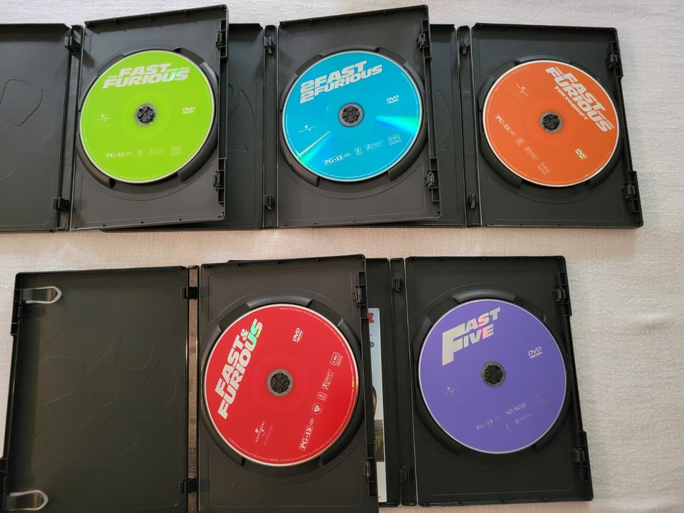 DVD's Fast and Furious Vin Diesel and Paul Walker Seasons 1-5 PG13 ...