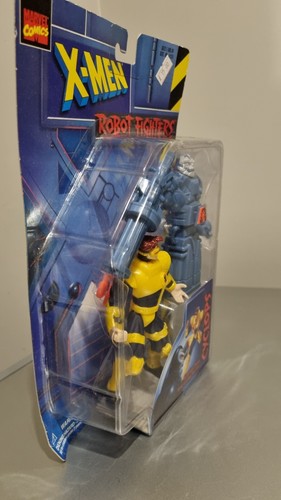 1996 X-Men Marvel Comics Cyclops Robot Fighters 5" Figure & Apocalypse ...
