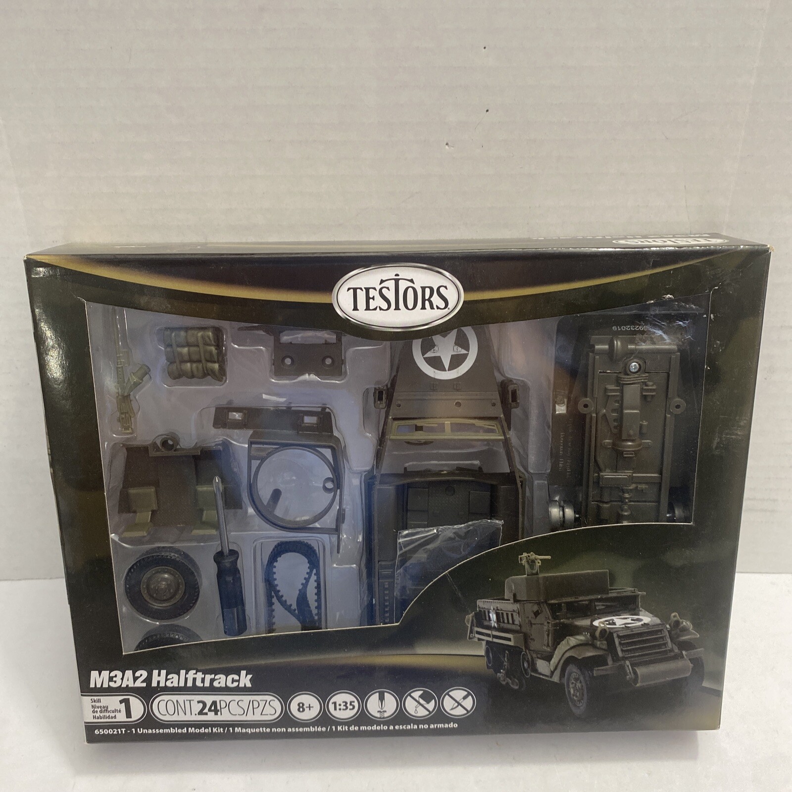 Testors M3A2 Halftrack military vehicle 1:35 Model Kit 650021T | eBay