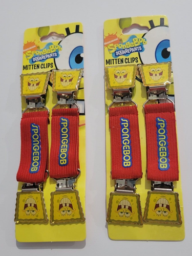 Infant Toddler Unisex Boy Girl Nickelodeon Spongebob Red Mitten Clips ...