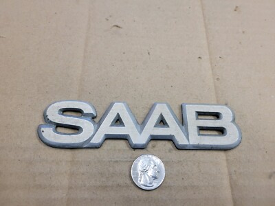 Saab OEM 1984-1994 900 Rear Trunk Metal Emblem Badge Logo Nameplate ...
