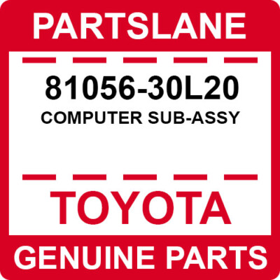 81056-30L20 Toyota OEM Genuine COMPUTER SUB-ASSY | eBay