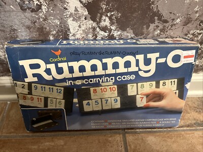 Vintage "Rummy-O" Tile Game in VINYL Case by Cardinal Games 1973 100% ...