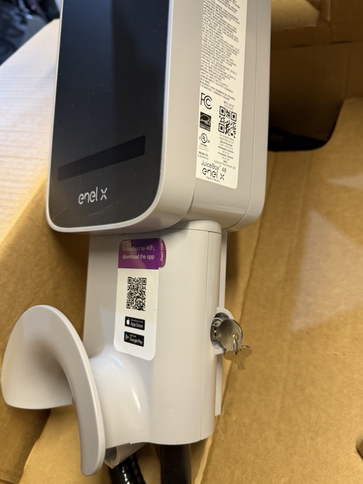 JuiceBox 48 Amp Enel x Level 2 Electric Vehicle EV Charger EVSE 14-50 ...