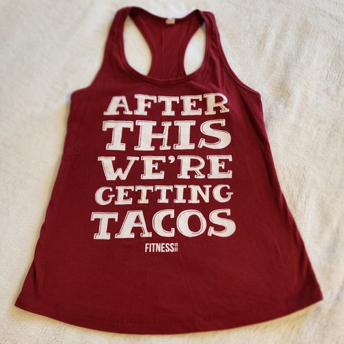 Ideal T Women's Graphic Racerback Tank Top Tacos Size Medium | eBay