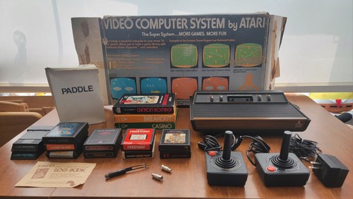 1982 ATARI VCS CX2600 *6 Switch* Console System in Original Box - Still ...