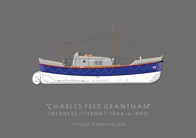 Skegness Lifeboat - “Charles Fred Grantham” - A4 'Giclee' print | eBay UK