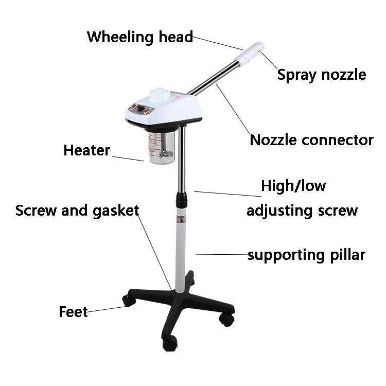 3-IN-1 Facial Steamer Ozone Humidifier Timer Spa Salon Beauty Skin ...